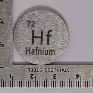 Hafnium (Hf) 24.26mm Metal Disc for Collection or Experiments