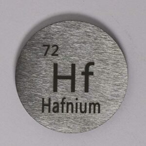 Hafnium (Hf) 24.26mm Metal Disc for Collection or Experiments