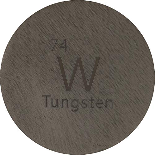 Tungsten (W) 30.68mm Metal Disc - One Troy Ounce