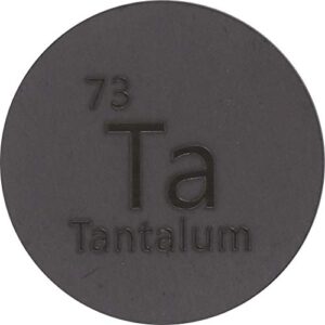 tantalum (ta) 24.26mm metal disc for collection or experiments