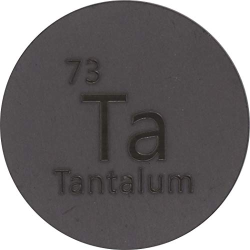 Tantalum (Ta) 24.26mm Metal Disc for Collection or Experiments