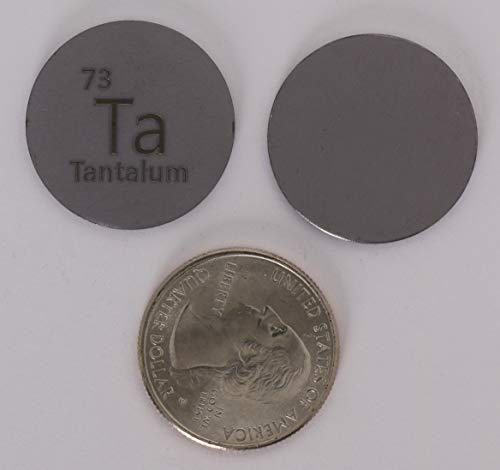 Tantalum (Ta) 24.26mm Metal Disc for Collection or Experiments