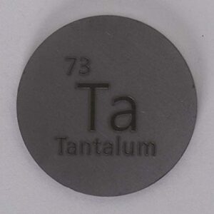 Tantalum (Ta) 24.26mm Metal Disc for Collection or Experiments