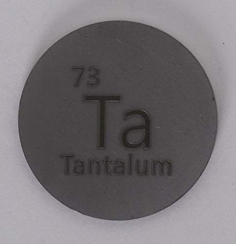 Tantalum (Ta) 24.26mm Metal Disc for Collection or Experiments