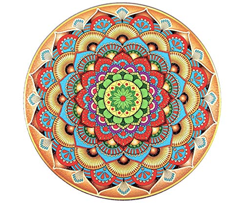 Jigsaw Puzzle 1000 Pieces for Adults. Colorful Round Mandala