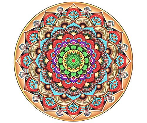 Jigsaw Puzzle 1000 Pieces for Adults. Colorful Round Mandala