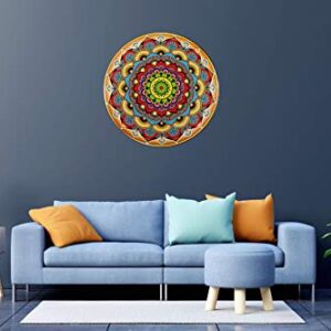 Jigsaw Puzzle 1000 Pieces for Adults. Colorful Round Mandala