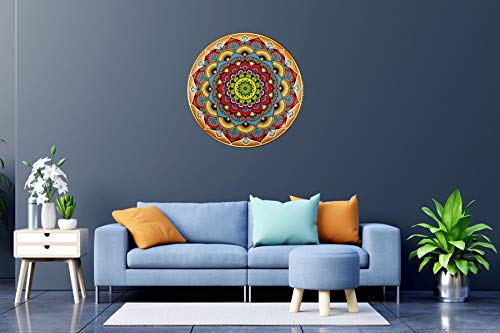 Jigsaw Puzzle 1000 Pieces for Adults. Colorful Round Mandala