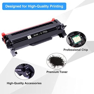 TRUE IMAGE Compatible Toner Cartridge Replacement for Brother TN760 TN730 for DCP-L2550DW MFC-L2710DW MFC-L2750DW HL-L2350DW HL-L2370DW HL-L2390DW HL-L2395DW Printer Ink High Yield (Black, 2-Pack)