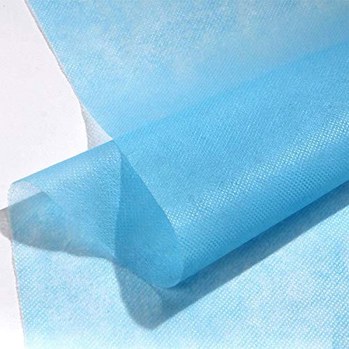 Disposable Waterproof Non-Woven Fabric Cloth，95% Polypropylene Fabric,DIY Handmade Material，Waterproof and Breathable Skin-Friendly and Soft (20M)