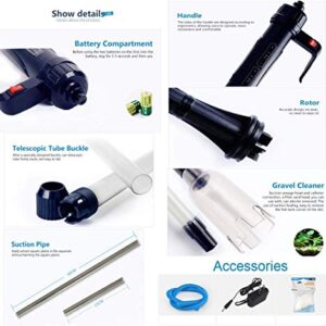 LONDAFISH Electric Fish Tank Vacuum Cleaner Syphon Operated Gravel Water Filter Cleaner Sand Washer