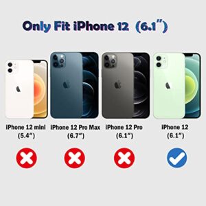 QHOHQ 3 Pack Screen Protector for iPhone 12 6.1 Inch with 2 Pack Tempered Glass Camera Lens Protector, Ultra HD, 9H Hardness, Scratch Resistant, Easy Install - Case Friendly