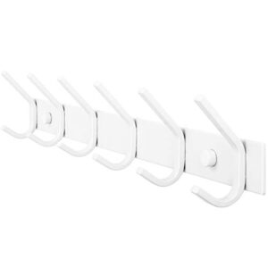 webi coat rack wall mounted,coat hooks wall mounted white,coat hanger wall hook rack,6 hooks for hanging coats,hats,jacket,clothes