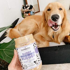 Bark Bistro Company, Superberry Snoot, 100% Natural Dog Peanut Butter, Healthy Peanut Butter Dog Treats, Stuff in Toy, Dog Pill Pocket, Made in USA (17oz jar)