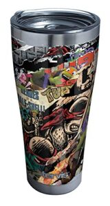 tervis triple walled nickelodeon™ - teenage mutant ninja turtles insulated tumbler cup keeps drinks cold & hot, 20oz - stainless steel, collage