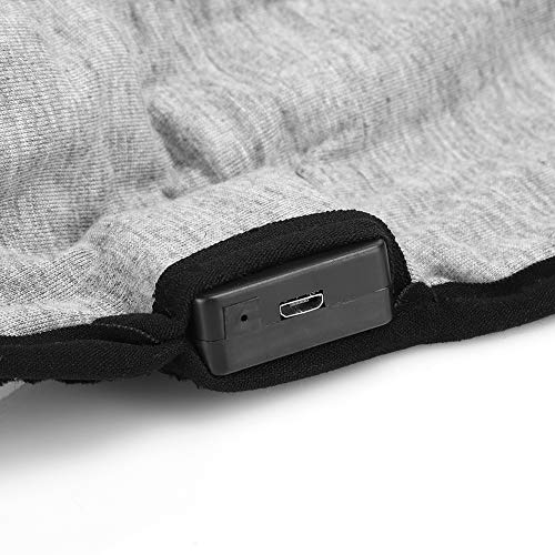 Bluetooth 5.0 Smart Wireless Music Eyeshade, Stereo Intelligent Sleep Headphones Travel Blindfold for Side Sleepers Washable Adjustable Travel Music Handsfree Sleeping Headset 8H Playtime(Black)