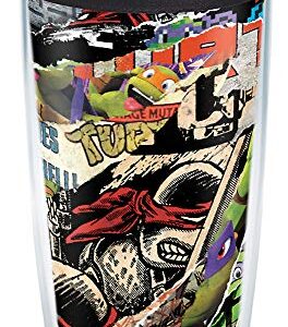 Tervis Made in USA Double Walled Nickelodeon™ - Teenage Mutant Ninja Turtles Insulated Tumbler Cup Keeps Drinks Cold & Hot, 16oz, Collage