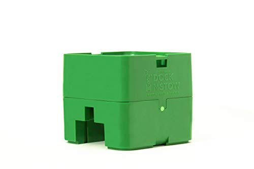 Dock N Stow Trailer Jack Block, RV Tongue Stand Stores on Frame, Fits Most Jack, Post, Foot, or Wheel, for Camper, Pop Up, Boat, or Travel Trailer, Green GEN1