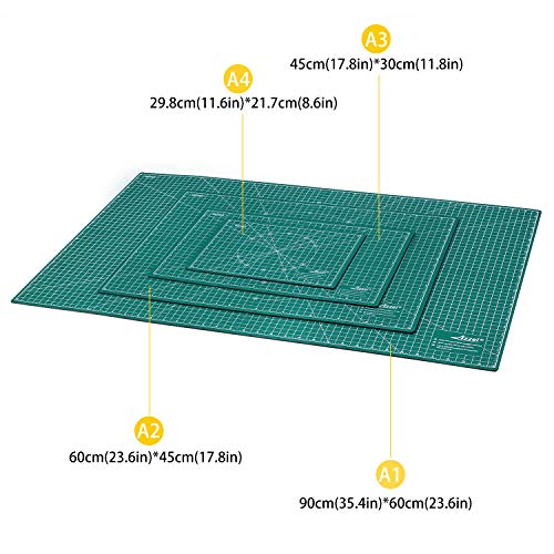 Self Healing Rotary Cutting Mat 36x24 Inch Double Sided Perfect for Crafts Quilting Sewing Scrapbooking A1