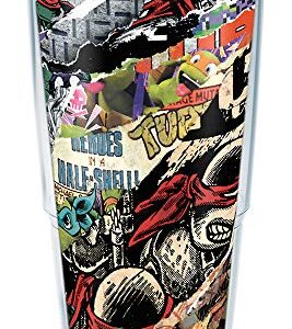 Tervis Made in USA Double Walled Nickelodeon™ - Teenage Mutant Ninja Turtles Insulated Tumbler Cup Keeps Drinks Cold & Hot, 24oz, Collage