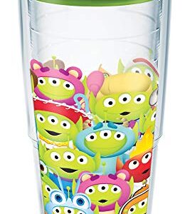 Tervis Made in USA Double Walled Disney Pixar Toy Story Alien Insulated Tumbler Cup Keeps Drinks Cold & Hot, 24oz, Classic