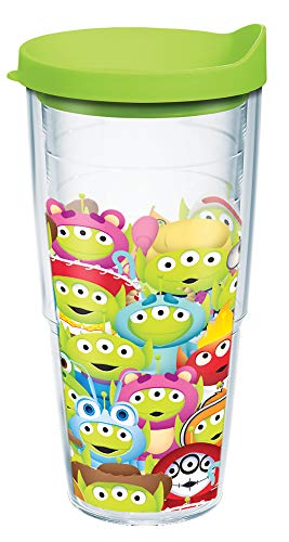 Tervis Made in USA Double Walled Disney Pixar Toy Story Alien Insulated Tumbler Cup Keeps Drinks Cold & Hot, 24oz, Classic