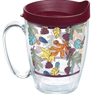 Tervis Made in USA Double Walled Fiesta Insulated Tumbler Cup Keeps Drinks Cold & Hot, 16oz Mug, Butterscotch Fall Leaves