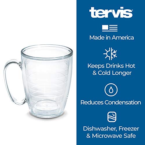 Tervis Made in USA Double Walled Fiesta Insulated Tumbler Cup Keeps Drinks Cold & Hot, 16oz Mug, Butterscotch Fall Leaves