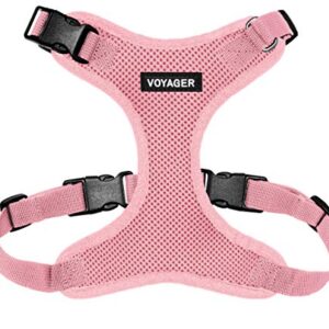 Voyager Step-in Lock Pet Harness - All Weather Mesh, Adjustable Step in Harness for Cats and Dogs by Best Pet Supplies - Pink, M