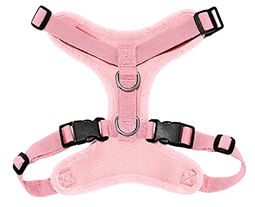 Voyager Step-in Lock Pet Harness - All Weather Mesh, Adjustable Step in Harness for Cats and Dogs by Best Pet Supplies - Pink, M