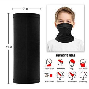 Kids Protective Gear, 7 in 1 knee pads for kids set, Youth Elbow Pads, Wrist Guard, Neck Gaiter for Age 3-8 Boys Girls Children Rollerblading Skateboard Bike Cycling Skating Scooter Riding Sports