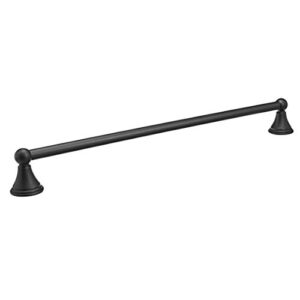 amazon basics ab-br811-fb towel bar-modern, 24-inch, flat black