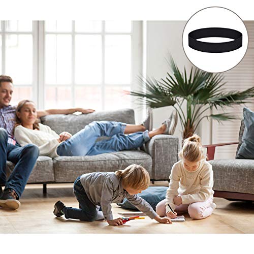 Outus Couch Sectional Connectors Sofa Couch Straps Sofa Rubber Band for Sliding Sofa, Black (16 Pieces)