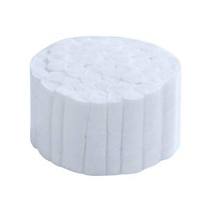 100 Count Cotton Rolls #2 Medium 1.5" Dental Gauze Cotton Rolls Non-Sterile 100% Natural Cotton High Absorbent Cotton