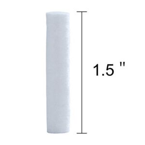 100 Count Cotton Rolls #2 Medium 1.5" Dental Gauze Cotton Rolls Non-Sterile 100% Natural Cotton High Absorbent Cotton