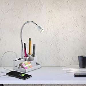 Adesso LED Charging Station Desk Lamp