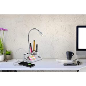 Adesso LED Charging Station Desk Lamp