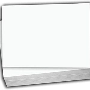 Hamilco White Cardstock Paper 6x9 Blank Index Cards Card Stock 80lb Cover 100 Pack