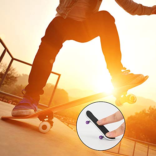 FESSKY Finger Board Skate Park 5pcs Skate Park Kit Ramp Parts with 2pcs Finger Skateboard Ultimate Parks Training Props