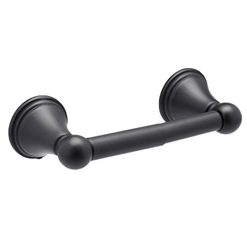 Amazon Basics AB-BR809-FB Toilet Paper Holder-Modern, 1-Piece, 8.94 Inch, Flat Black