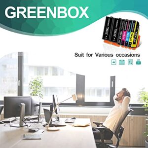 GREENBOX Remanufactured Ink Cartridge Replacement for Epson 273XL 273 T273XL Used in Expression XP-520 XP-820 XP-620 XP-610 XP-800 XP-810 Printer (2 Black, 1 Photo Black, 1 Cyan, 1 Magenta, 1 Yellow)