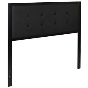 flash furniture bristol metal tufted upholstered full size headboard in black fabric