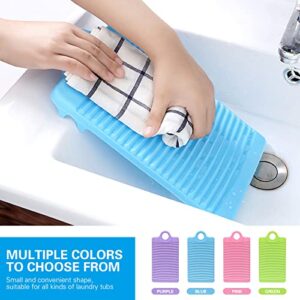 MAOYE Plastic Mini Washboard Washing Board for Kids Shirts Clean Laundry Lime Washboard for Laundry (blue)