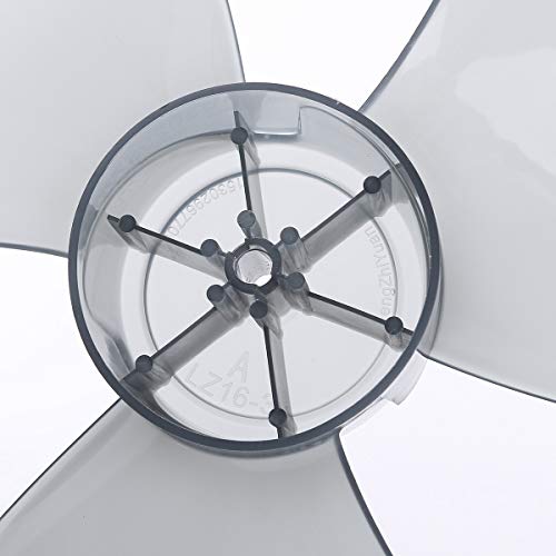 YOOJIA 16inch 400mm Lightweight Plastic Fan Blade 3 Leaves Stand/Table Cooling Fanner Blade Replacement Accessories Grey One Size