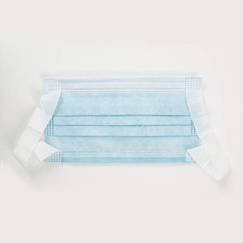 Single Use Pullout Comfort Earloop Disposable Face Mask (Pack of 50), Blue - Latex Free