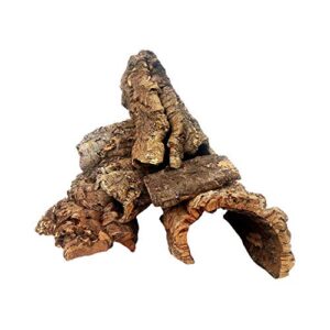 ez botanicals cork bark - 1lb (assorted) - for orchids, airplants, reptiles, and terrariums