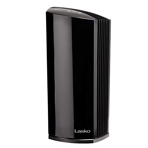 Lasko LP450 Premium HEPA Tower Air Purifier for Home with DreamMode and Timer – True HEPA Filtration Removes 99.97% of Smoke, VOCs, Odors, Pet Dander, Virus Sized Particles, Pollen, Dust and Mold