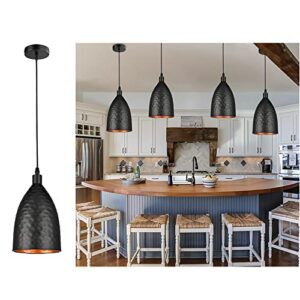 pendant light black metal farmhouse lighting industrial vintage for kitchen island living dinning room restaurant cafe bar lighting