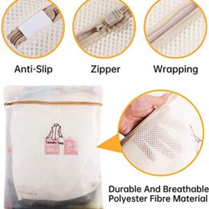 6 Pack Mesh Laundry Bags for Washing Delicates,Washing Machine Wash Bags,Premium Zipper, Clothing Washing Bags, Travel Storage Organize Bag(2 Large, 2 Medium and 2 Small cylinder)