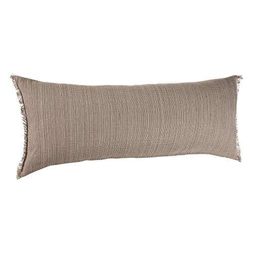 LR Home Neutral Lumbar Throw Pillow, 14 in x 36 in, Tan/Taupe